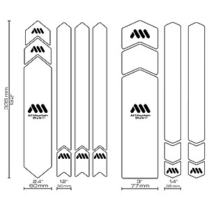 Complete Bike Frame Protection System - 18 Pieces Clear Honeycomb PVC, Universal Fit, Impact-Resistant, Easy Install