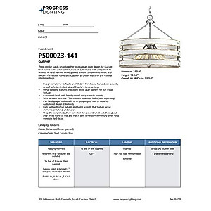 Gulliver Collection 4-Light Coastal Pendant Light Galvanized