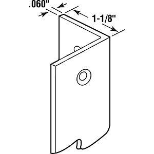 Prime-Line U 9130 Corner Shield with Holes and Nails, 1-1/8 In. X 48 In., Clear Vinyl (Single Pack)