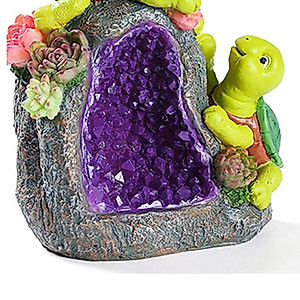 Estrella-L Solar Light Outdoor Cartoon Tortoise-Shaped Landscape Light Statue Decoration Light, for Courtyard Lawn Garden Decoration Landscape Solar Lamp Home Decoration