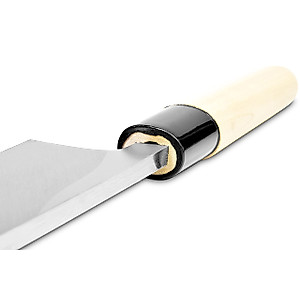Seki Japan Japanese Seki SANBONSUGI Sushi Chef Knife, Stainless Steel Sashimi Deba Knife, Magnolia Wood Handle, 150 mm (5.9 in) for Left-Handed
