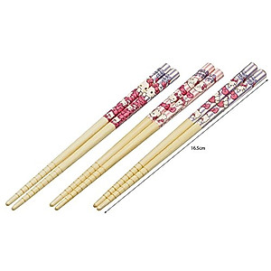 Helo Kitty Bamboo Chopsticks 3 pcs set
