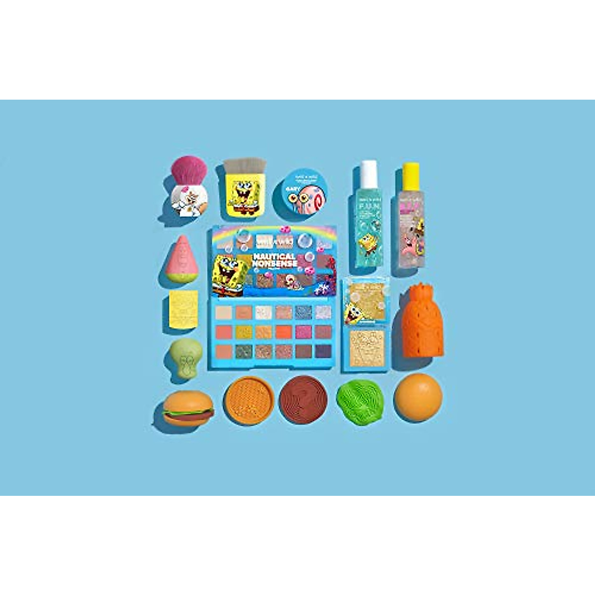 wet n wild Palette SpongeBob Squarepants Makeup Eyeshadow and Makeup Pigment Set 1114233, Nautical Nonsense, 0.82 Ounce
