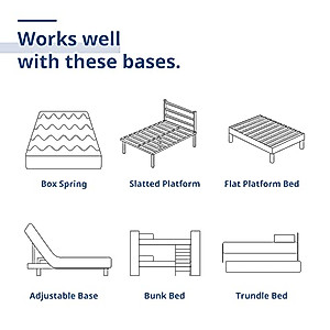 FONTOI Twin Size Mattress in a Box, 6 inch Mattresses for Kids Bed Single Size Daybed Individual Bunk, Cooling Gel Green Tea Memory Foam, Medium Firm (6IN-MEGO-Twin)