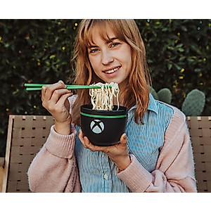 Ukonic Xbox Series X Logo 20-Ounce Ramen Bowl and Chopstick Set