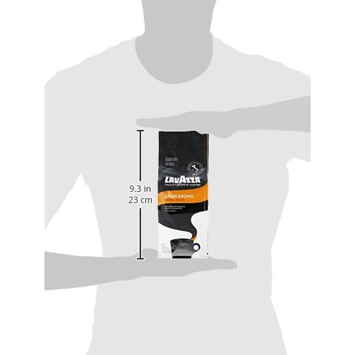 Lavazza Gran Aroma Ground Coffee, 12 oz