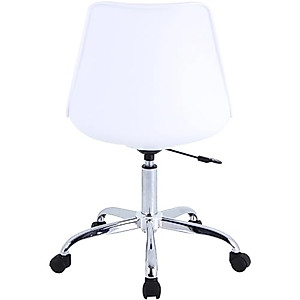 Lorell Plastic Shell Task Chair, White