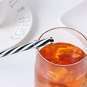 Cabilock 25PCS Reusable Straws Colored Threaded Straws with Cleaning Brush for Party Supplies, Birthday, Wedding