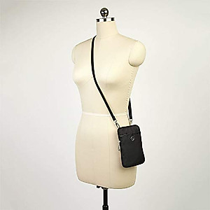 Baggallini BG Arlington Mini Bag - Stylish, Lightweight, Adjustable-Strap Purse With Multiple Pockets and RFID Protection, Black