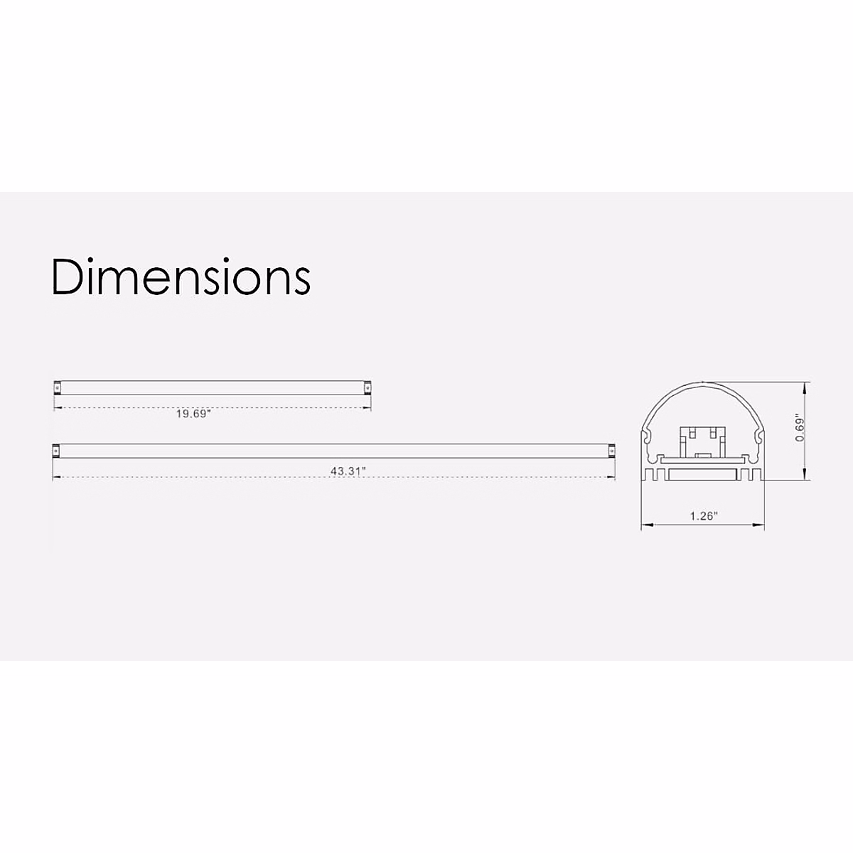 WareLight LED Magnetic Strip Retrofit Kit for Linear Ceiling Fixtures - 60 Watt, 5000K Lighting, 4 Foot, 4 Strips