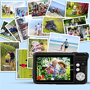 HD Mini Digital Camera, Digital Camera for Kids Teens Students-Travel,Camping,Birthday Gifts