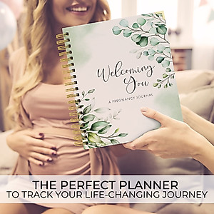 ZICOTO Pregnancy Journal and Memory Book with Stickers and Keepsake Pocket - Lovely Must Have Gift for First Time Moms to Be - The Perfect Planner to Track Your Little Ones Life-Changing Journey