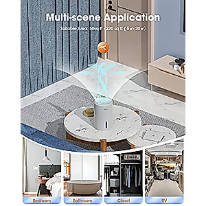 Dehumidifiers - 34oz(1000ml) Small Dehumidifiers for Home Bedroom Bathroom Basement Closet RV, 2200 Cubic Feet (220 Sq ft) Auto-off Portable and Compact Ultra Quiet Mini Electric Dehumidifier