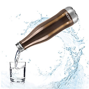 Milton Duke 1000 Thermosteel Hot and Cold Water Bottle, 920 ml, Coffee Brown