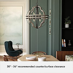 Hunter Fan Company 19226 Stone Creek Pendant Light, Noble Bronze