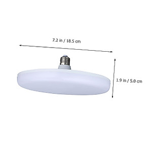 Housoutil 1pc LED Flying Saucer Light Kitchen Light Fixture White Ceiling Lamp Flat Lighting Fixture Ceiling Light Fixtures Round Chandelier White Flush Mount Ceiling Light Rond Light Round