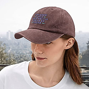 Back to School Hat If My Book is Open Dad Hat for Women Funny Hat Adjustable