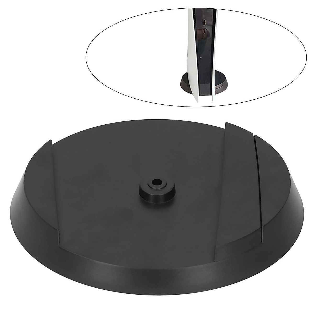 Game Console Holder, Storage Accessory 2 in 1 PS5 Base for CD‑ROM Version and Digital Version