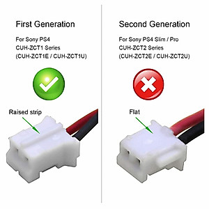 1800mAh 3.7V Battery For Sony Playstation PS4 Gold Wireless Headset & PS4 Dualshock 4 Wireless Controller Models: CUH-ZCT1E, CUH-ZCT1H, CUH-ZCT1H/B, CUH-ZCT1H/R, CUH-ZCT1U, 2015 & older models