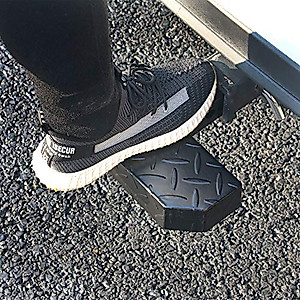 KAYCENTOP Universal Hitch Step Anti Slip and Rust Towing Bumper Guard Black Hitch Steps for Most Cars SUV Trucks Pickups with Pin Fits 2 Inch Receivers