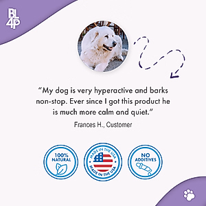 Peaceful Paws Dog Aggression & Noise Phobia Relief - Anxiety Relief for Dogs, Dog Calming Remedy for Biting, Barking, Chasing, Attacking, and Other Dog Behavior Issues - 400 Non-Drowsy, Small Pills