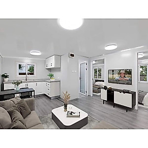 Generic Portable Tiny Home with Kitchen, Bathroom and Living Space, 19FT x 20FT, Large Outdoor Living Kit, white, 07112003