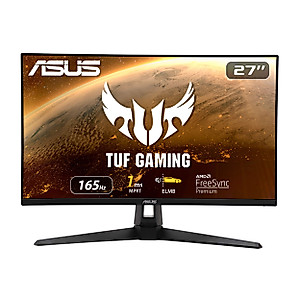 ASUS TUF Gaming VG279Q1A 27” Gaming Monitor, 1080P Full HD, 165Hz (Supports 144Hz), IPS, 1ms, Adaptive-sync/FreeSync Premium, Extreme Low Motion Blur, Eye Care, HDMI DisplayPort (Renewed)