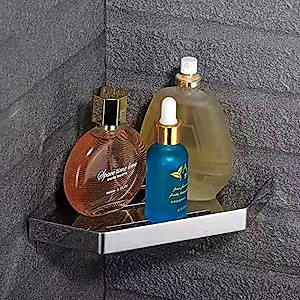 Lavatory Bathroom Corner 304 Stainless Steel Shelf Wall Mount Triangular, Soap Holder,Polished