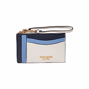 kate spade new york Morgan Color-Blocked Saffiano Leather Coin Card Case Wristlet Cream Multi One Size
