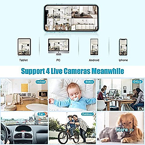 Cilee Mini Camera Wireless Hidden WiFi Cameras HD1080P Home Security Cameras,Covert Baby Nanny Cam with Phone App,Tiny Smart Camera for Indoor Outdoor Video Recorder Motion Activated Night Vision