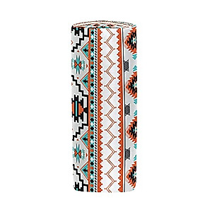 DXTKWL Ethnic Aztec Print Pencil Case Pen Bag Pouch Holder, Zipper Pencil Bag Portable Cosmetic Organizer Makeup Brush Bag Purse School Stationery for Kids Girl Boy Adult Office Nurse Supplies