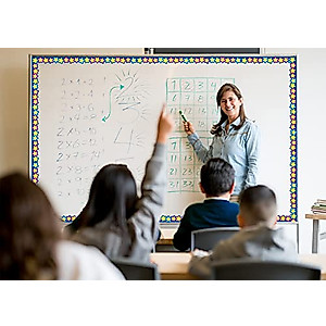 Teacher Created Resources Neon Stars Magnetic Border (77128)