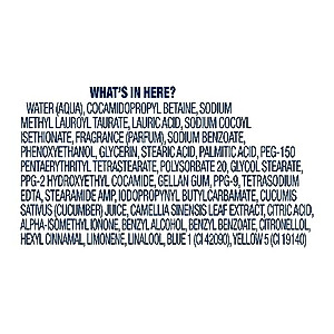 Dove Body Wash Concentrate Refill Cucumber 4 pack for use reusable bottle for Instantly Soft Skin and Lasting Nourishment 4 fl oz (makes 16 fl oz)