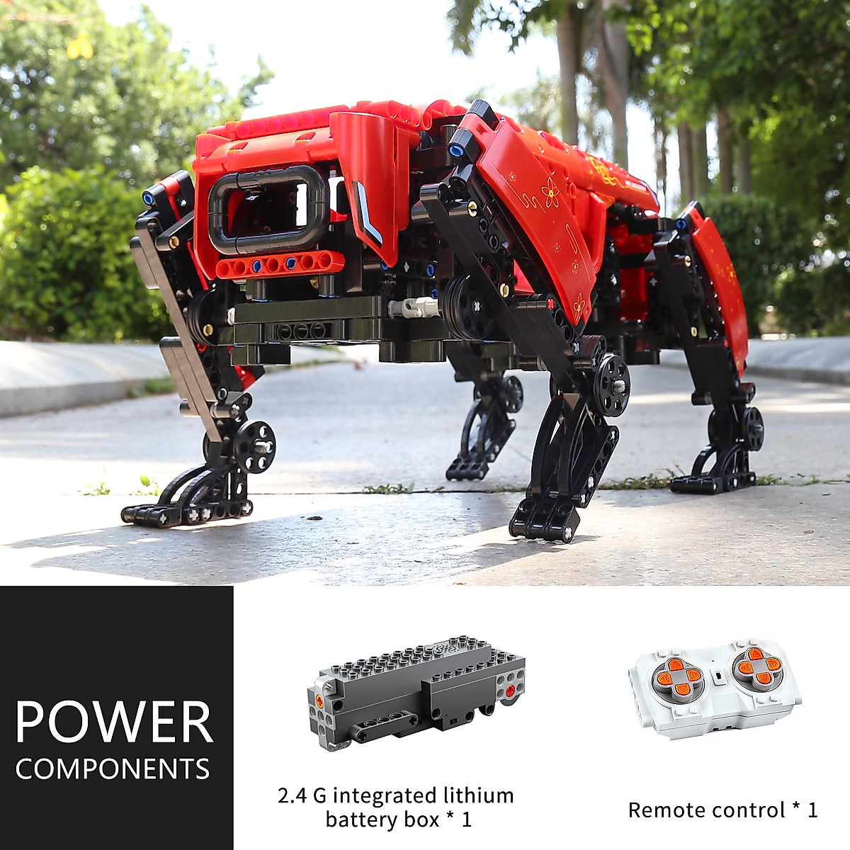 Mould King Robot Dog MK Dynamics Building Kits, MOC Building Blocks Set to Build, Gift for Kids Age 8+/Adult Collections Enthusiasts(936 Pieces with Motor/APP Remote Control)