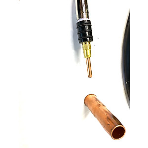 Techniweld Mig Star 400Amp 15Ft Mig Gun Tweco Compatible with Miller Plug and Contact Tips Bundle (.035)