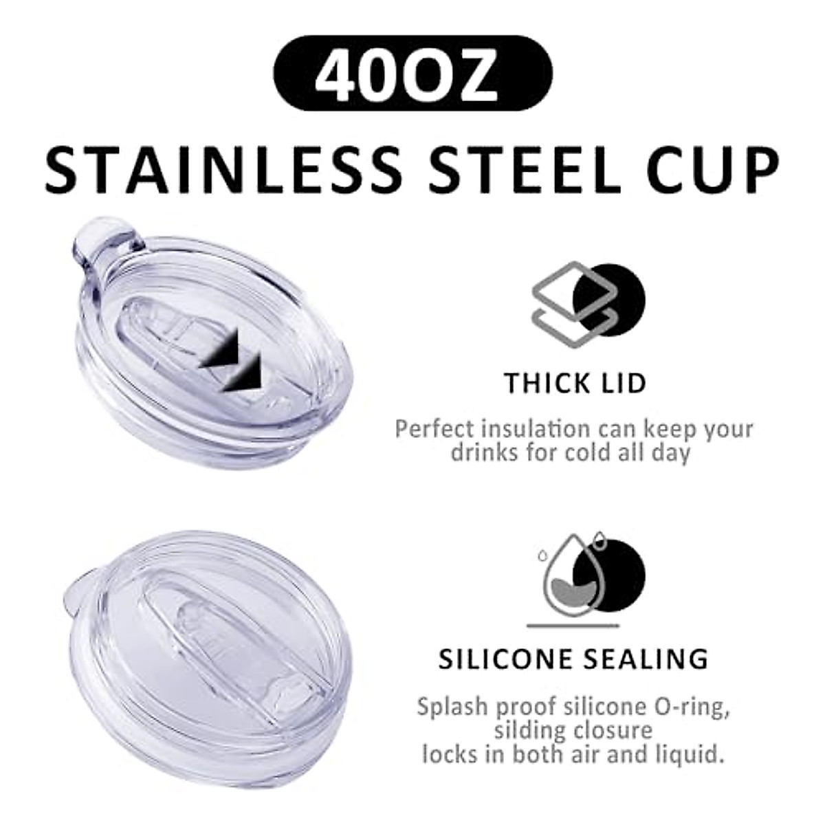 Vehcimbev City Themed Tumbler - 40oz With Hanld Stainless Steel Travel Coffee Mug with Leak Proof Lid - Hot/Cold Drinks,Perfect Charleston Souvenir Gift (Charleston)