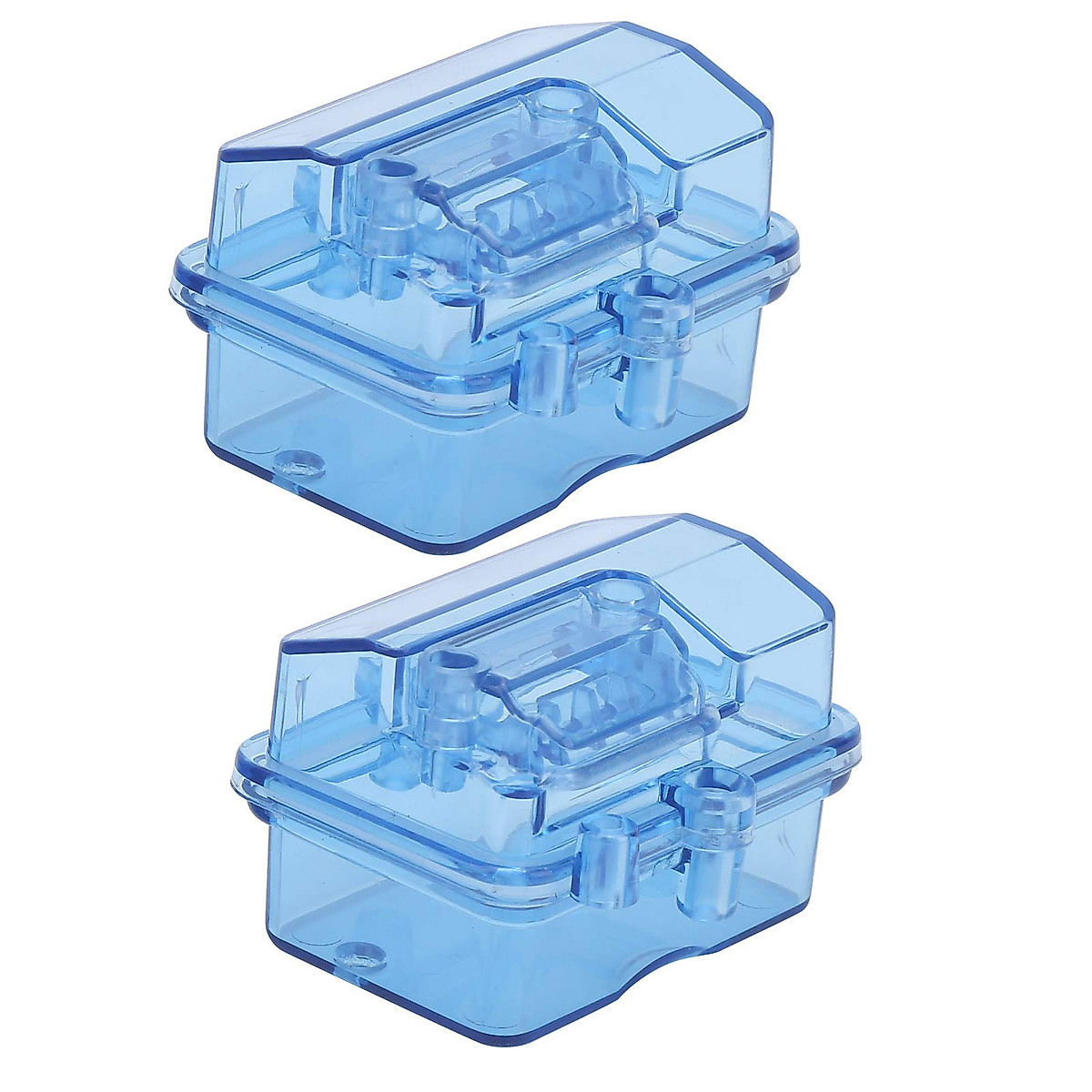 Dilwe 2Sets RC Radio Receiver Protector,Durable Waterproof RC Receiver Box Radio Receiver Protector Upgrade Parts or RC Car Boat