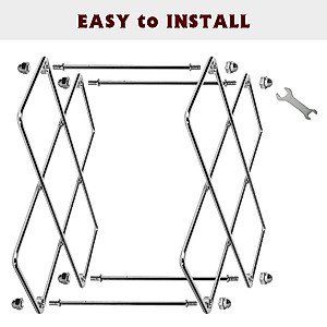 DreamiDeco Wine Rack Countertop Bottle Holder Freestanding Modern Shelf Cabinet Racks for Wine Bottles Wine Insert Storage Organizer for Pantry ,Wine Bar,Wine Decor (Silver)