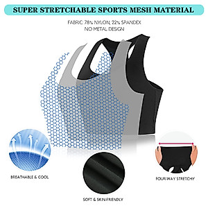 LODAY FTM Elastic Chest Binder Women Transgender Tomboy Trans Breathable Breast Binder Pullover Tank Top(Medium, Black)