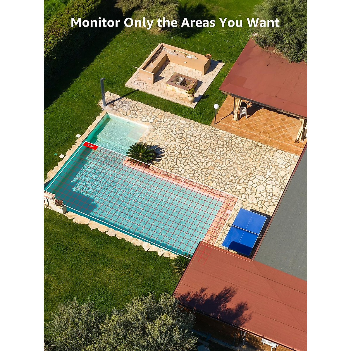 ANNKE C800 4K PoE Security Camera with AI Human/Vehicle Detection, IP Cam with Audio,Wide Angle, Remote Access, 100 FT 2.0 Night Vision, IP67, H.265+, Support to 512GB TF Card