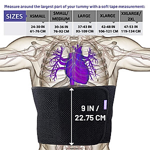 Everyday Medical Abdominal Binder Post Surgery – with Bamboo Charcoal Accelerate Healing and Reduce Swelling After C-Section, Abdomen Surgeries, Tummy Tuck, Bladder & Gastric Bypass Belly Girdle