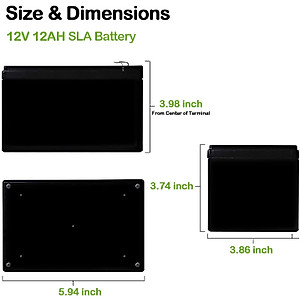 Kid Trax 12 Volt "ANDERSON" Replacement Battery 12V 12AH Beiter DC Power