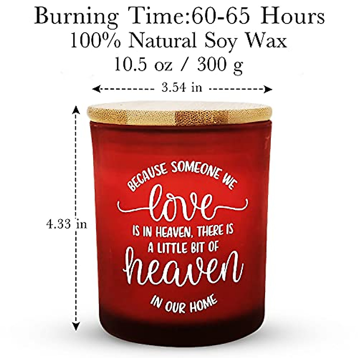 Memorial Gifts for Loss of Loved One - Express Your Sympathy Gift, Soy Wax Scented Candles, Bereavement Gifts - Sympathy Gifts for Loss of Mother, Father - Candles Gifts (Vanilla)