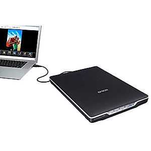 Epson Perfection V19 Color Photo & Document Scanner with scan-to-cloud & 4800 dpi optical resolution , Black
