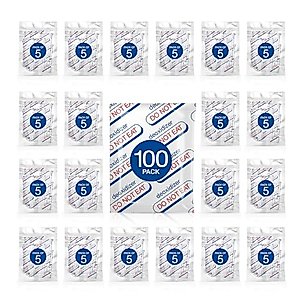 BELLE KR 200cc Oxygen Absorbers for Food Storage - 100 Pcs (5pcs Per Pack) with Indicator - Oxygen Absorbers for Maximum Freshness, Flavor Preservation & Extended Shelf Life