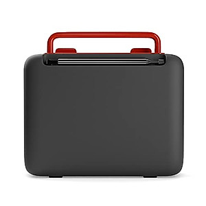 Dolphin Retrobox Mini RTX-10 - Bluetooth Speakers with FM Radio, USB Drive, Micro SD Card MP3 Player, 3.5mm Aux Jack - Rechargeable Music Device, Up to 12 Hours Play Time, 2" Full Range Woofer - Red