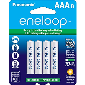 Panasonic eneloop Super Power Pack with Advanced Charger and 8 AAA Batteries