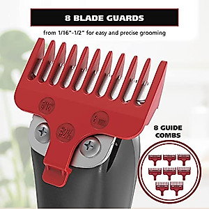 Wahl Edge Pro Bump Free Corded Beard Trimmer, Touch Up Trimmer, & Grooming Detailer Kit for Men – for Edging Beards, Mustaches, Hair, Stubble, Ear, Nose, & Body – Model 9686-300