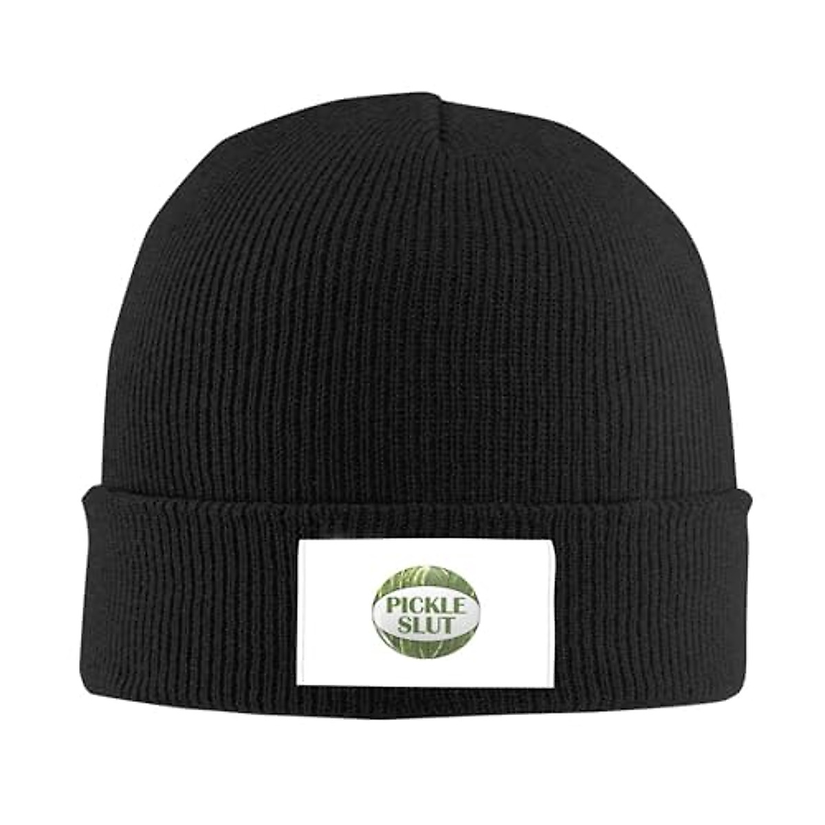 Pickle Slut Logo 1 Knitted Hat Woolen Hat Warm Fashion Outdoors Sknitted Hat Unisex Black