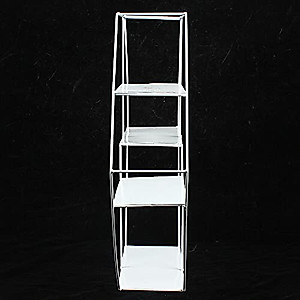 CNCEST White Wall Shelf White Hexagon Shelves Iron Wall Mounted Floating Shelf Shelves Bookshelf Hexagon Shelf Geometric Display Honeycomb Shelves Unit Shelf